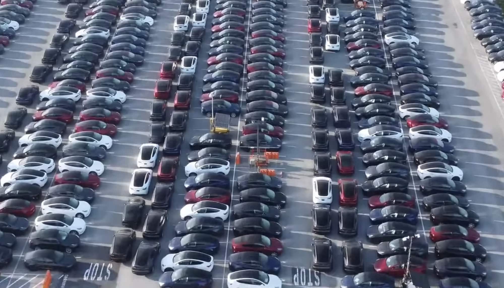 Tesla's Overflow: Unsold Inventory Filling Abandoned Mall Parking Lots