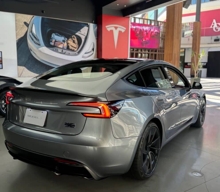 Tesla's New Quicksilver Model 3 Performance Dazzles At Century City